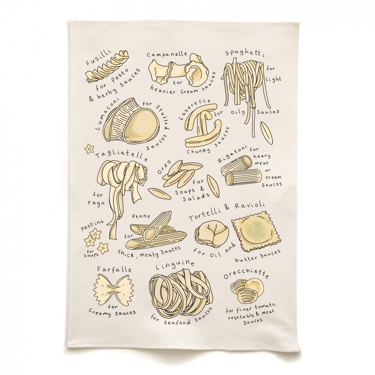 The Pasta Tea Towel – Quite Nice London